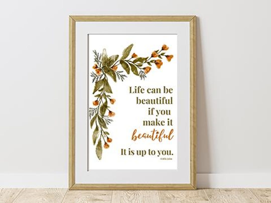 Life Can Be Beautiful Quote | Inspirational Wall Decor | Motivational ...