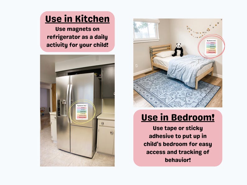 Printable Behavior Chart for Kids Color Coded Reward Chart Gentle ...