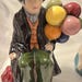 Vintage Ceramic Figurine Set - Man With Balloons & Lady With Basket ...
