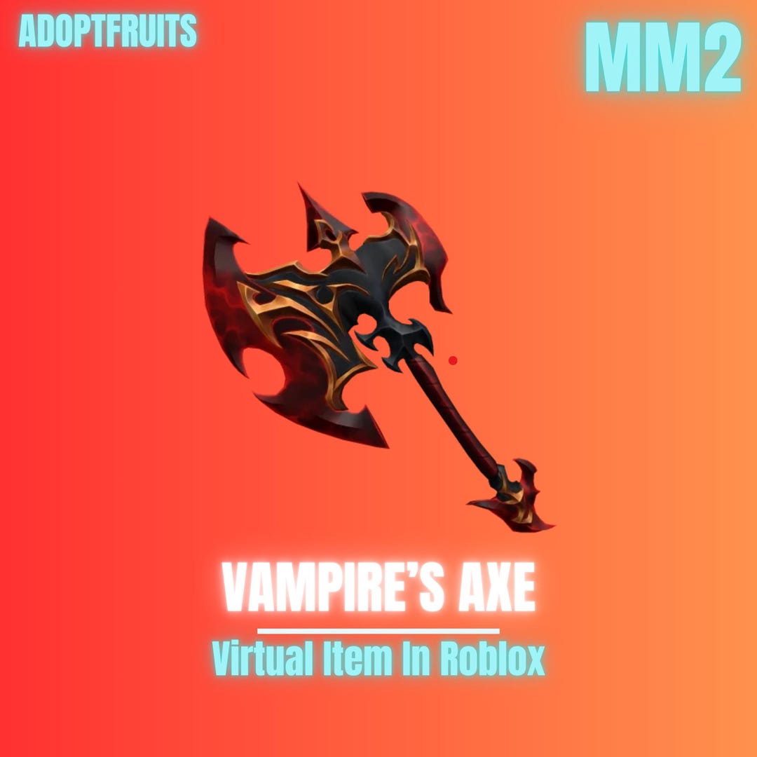 Vampires Axe Mystery 2 / MM2 Roblox - Etsy