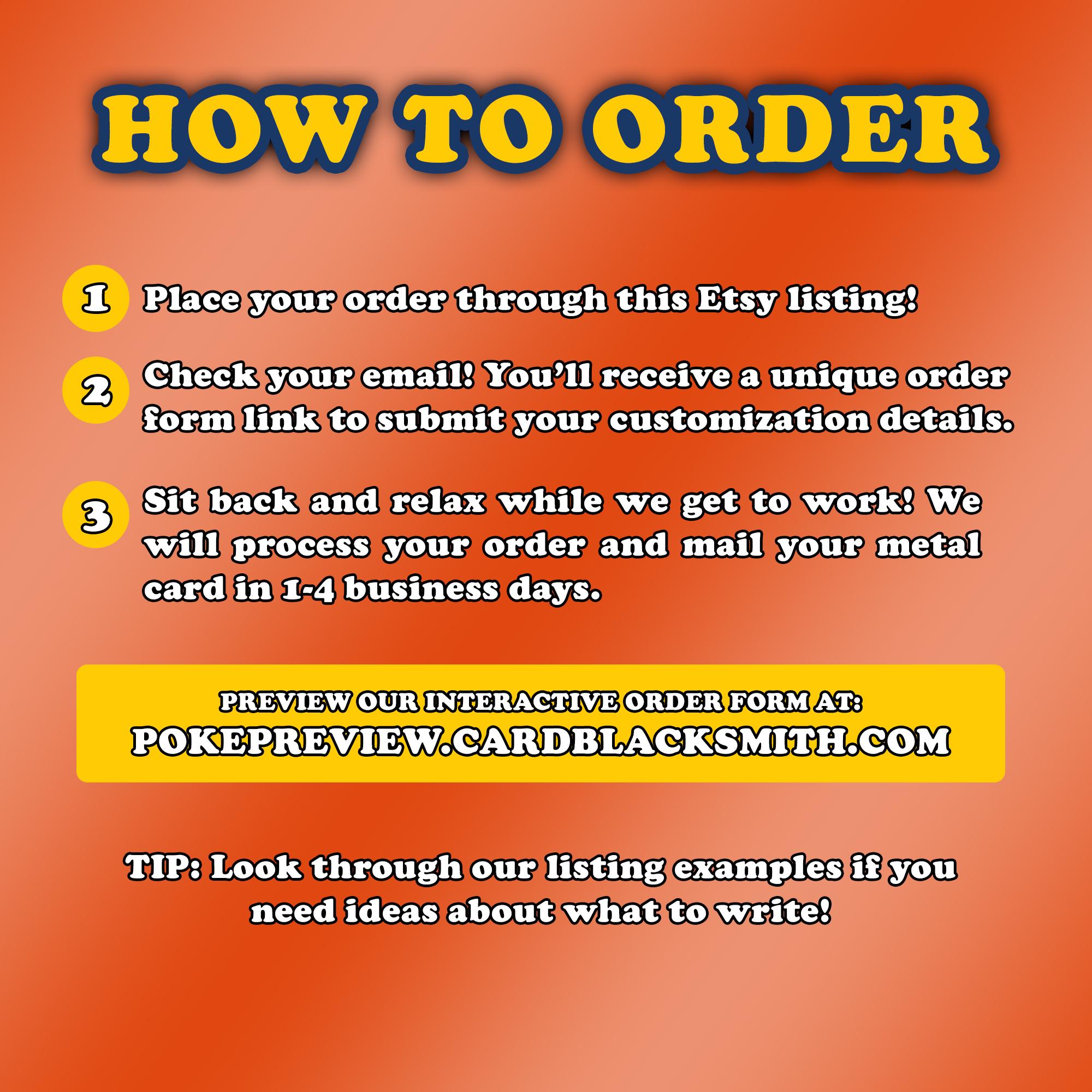 Custom Metal Anniversary Card - Poke Parody Vmax Style - Customizable for Any Person, Pet, or ...