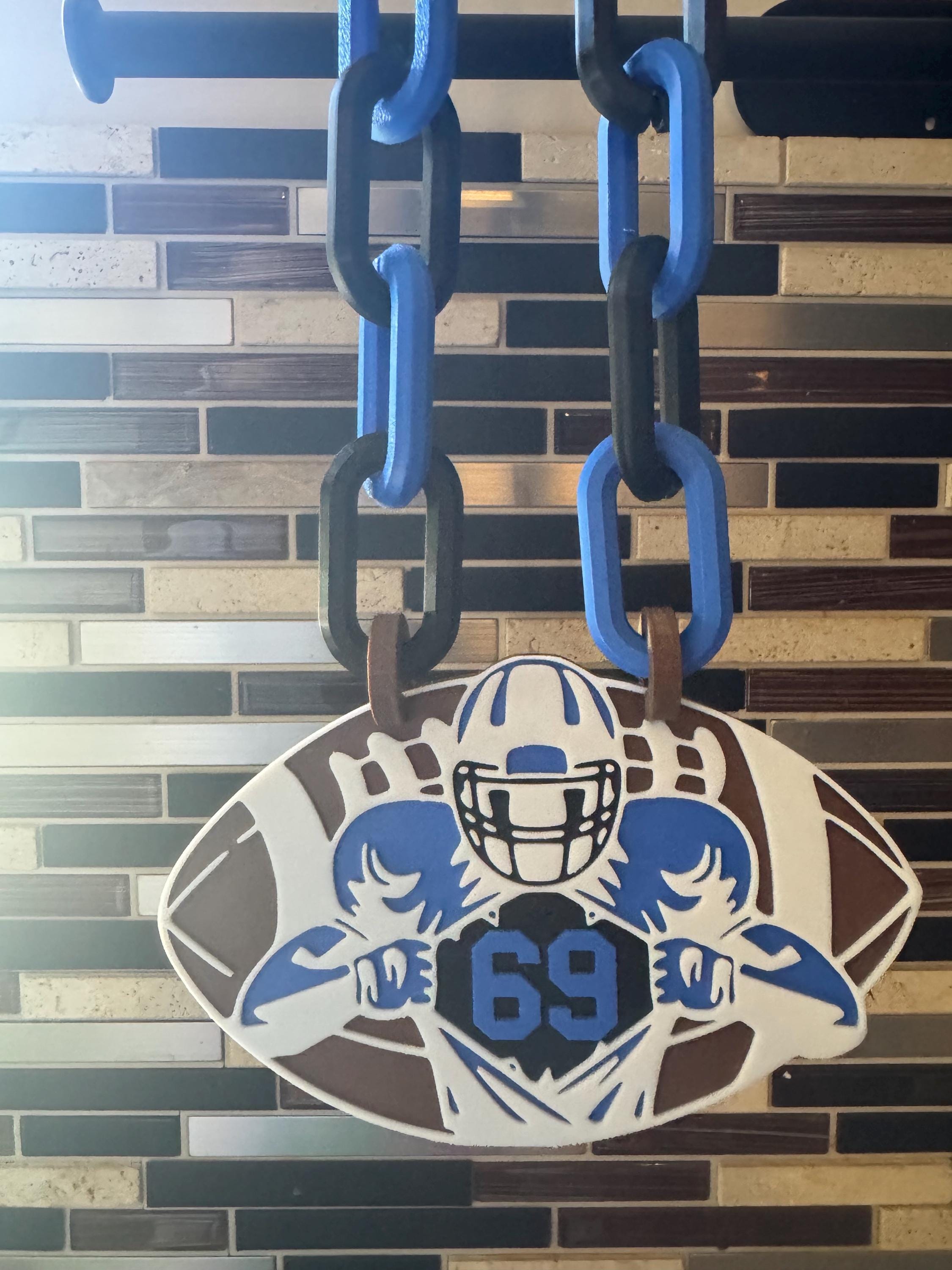 Football Chain , Football Player , Custom Football Number, Football ...