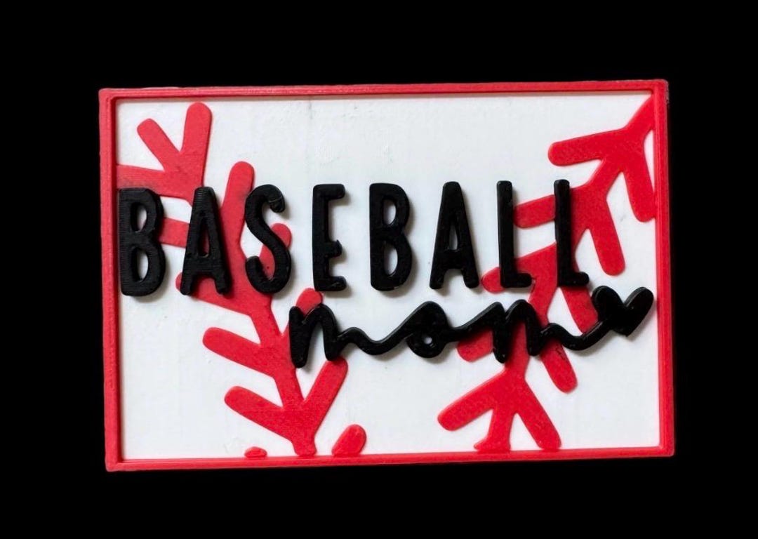 Baseball Bag Patch | Custom Colors Baseball Mom| Patch 2x3 | Hook Side ...