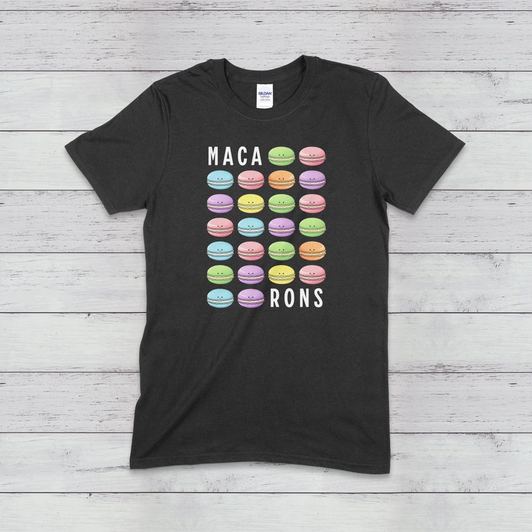 T-shirt Macaron, Pâtisserie Française, Cadeau Amoureux Des Macarons ...