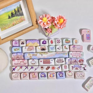 Cute Stardew Valley Theme Keycap Set for Mechanical Keyboard, Cherry ...