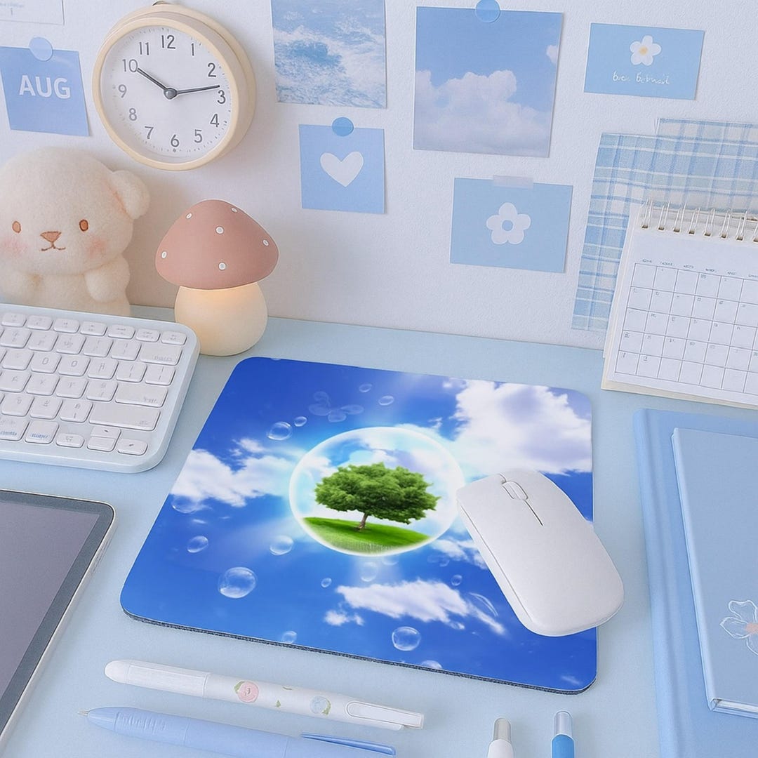 Frutiger Aero Mouse Pad | Blue Aesthetic Ocean Gift | 2000s Aesthetic ...