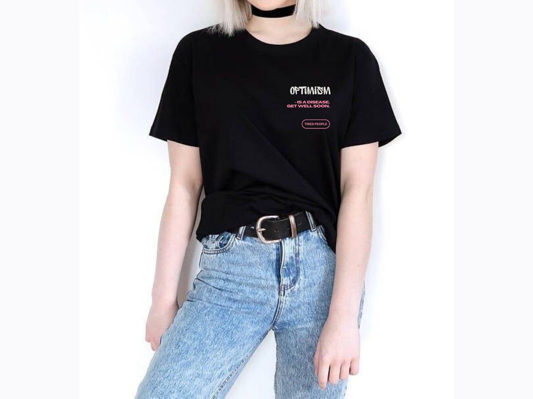 Sarcastic Boxy Tee, Ironic Black Tshirt, Minimalist Shirte, Everyday ...