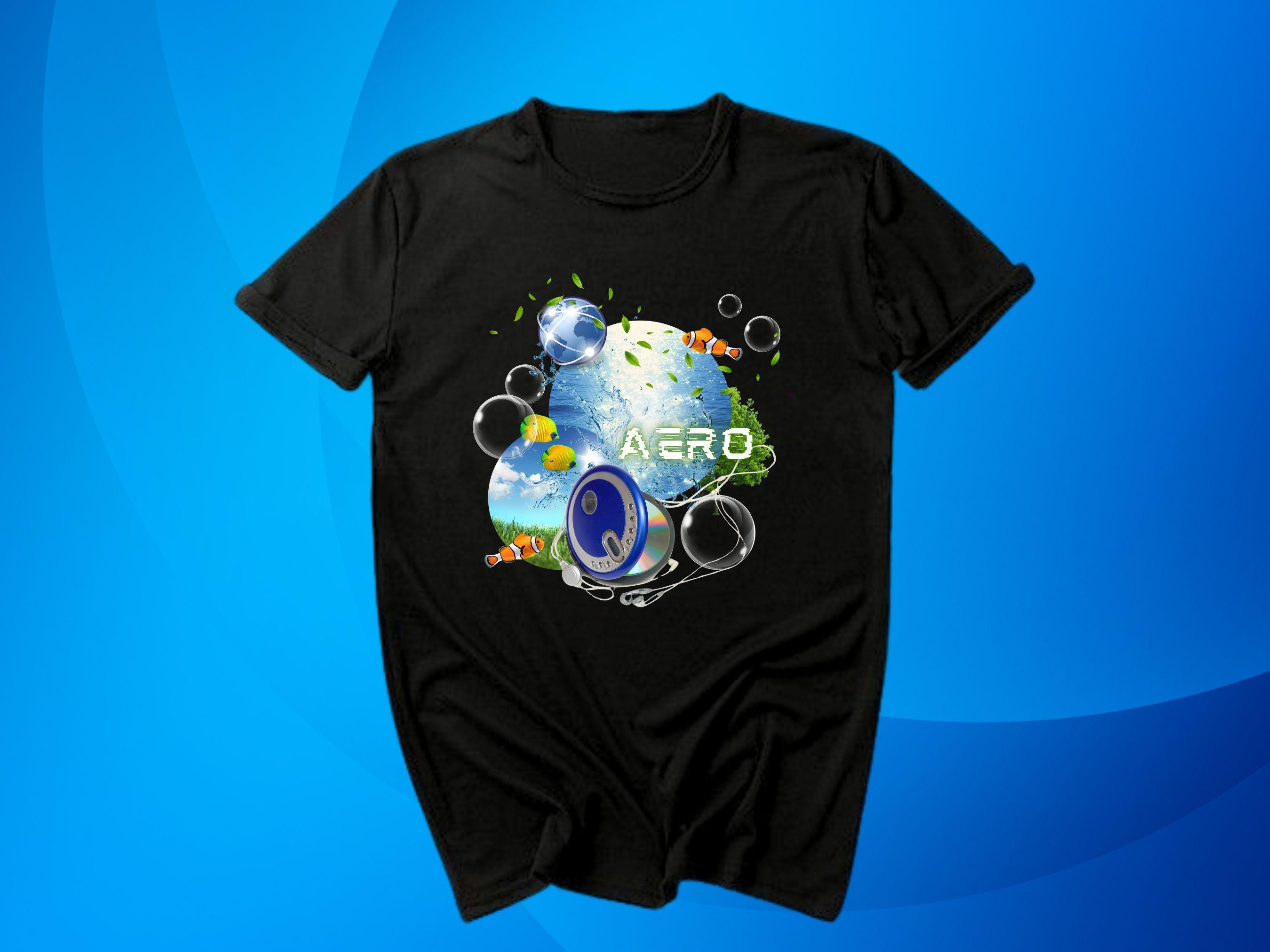 Retro Frutiger Aero Shirt - Nostalgic Cybercore Graphic Tee | Old Web ...