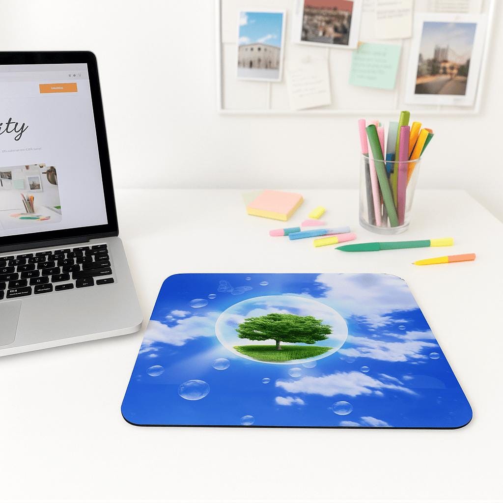 Frutiger Aero Mouse Pad | Blue Aesthetic Ocean Gift | 2000s Aesthetic ...