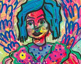 Guardian Angel Hand Painted Artwork Original One of Kind Guardians of ...