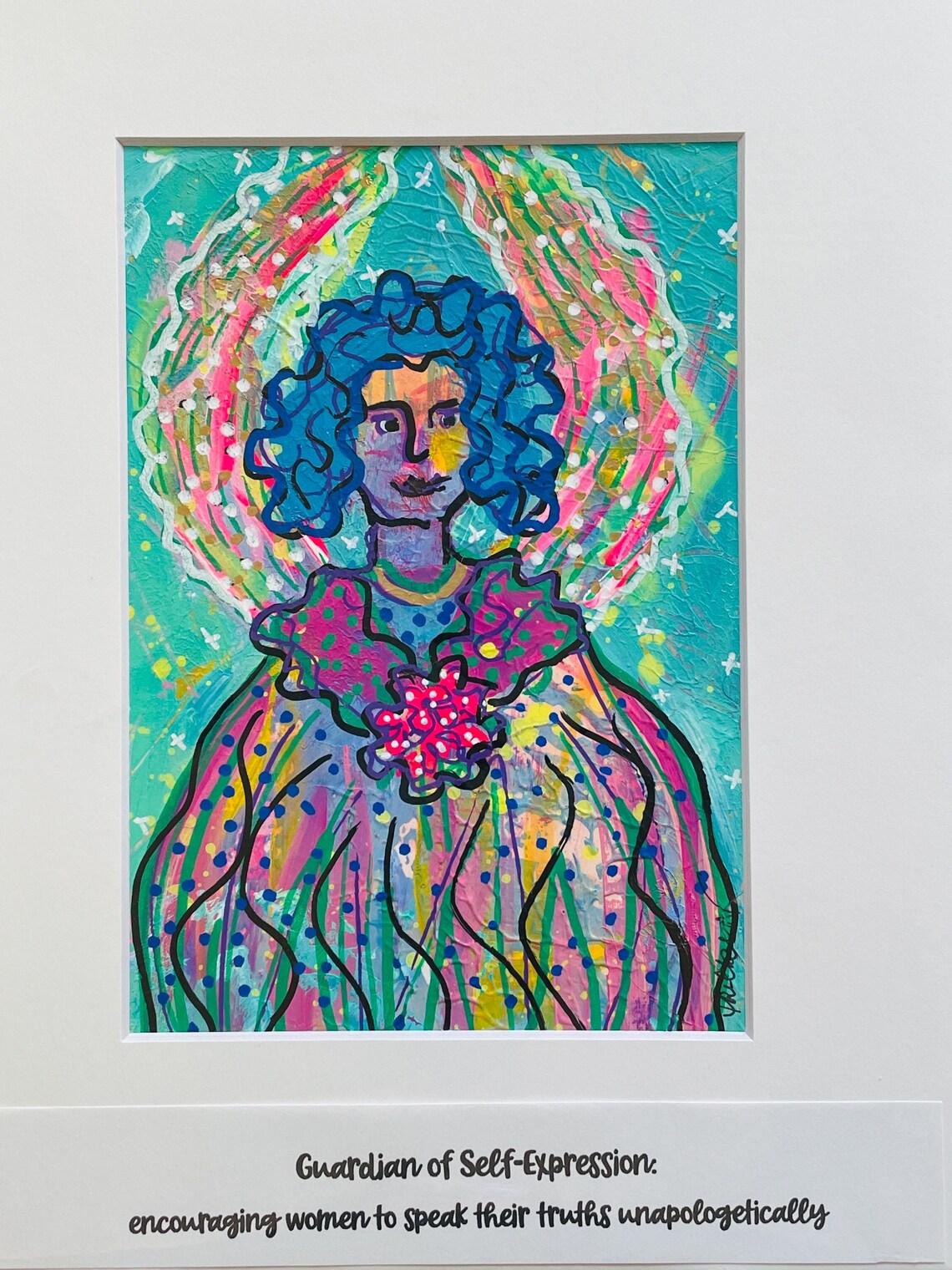 Guardian Angel Hand Painted Artwork Original One of Kind Guardians of ...