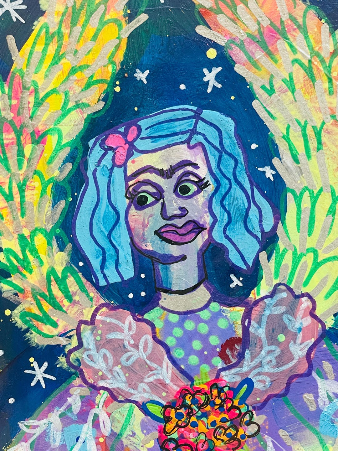 Guardian Angel Hand Painted Artwork Original One of Kind Guardians of ...