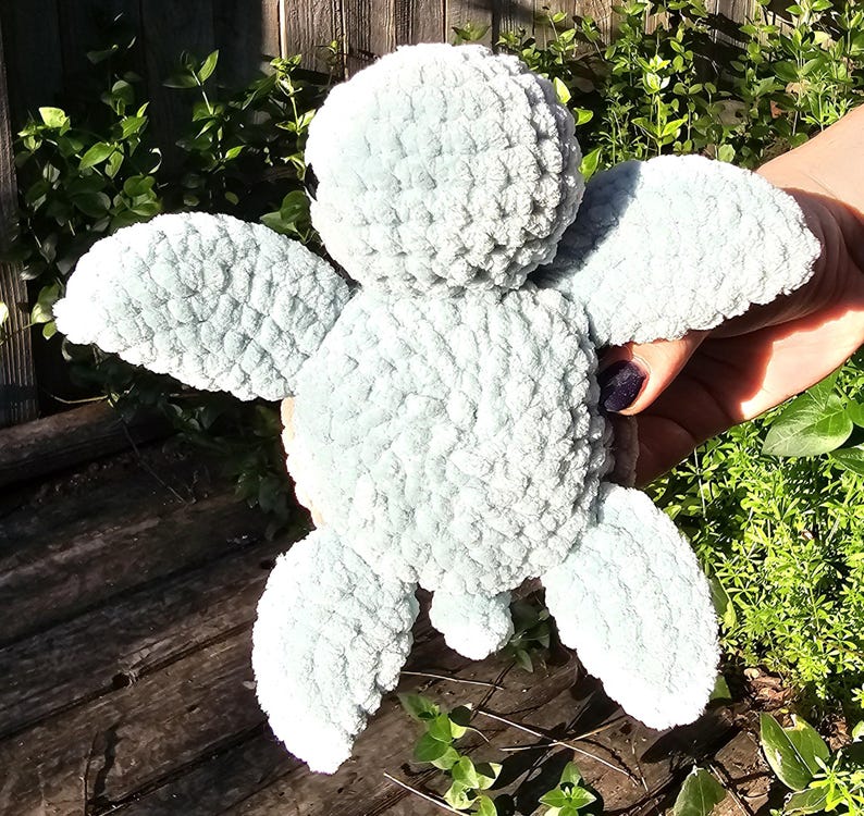 Crochet Turtle Plush Stuffed Animal Amigurumi Small Plushie - Etsy