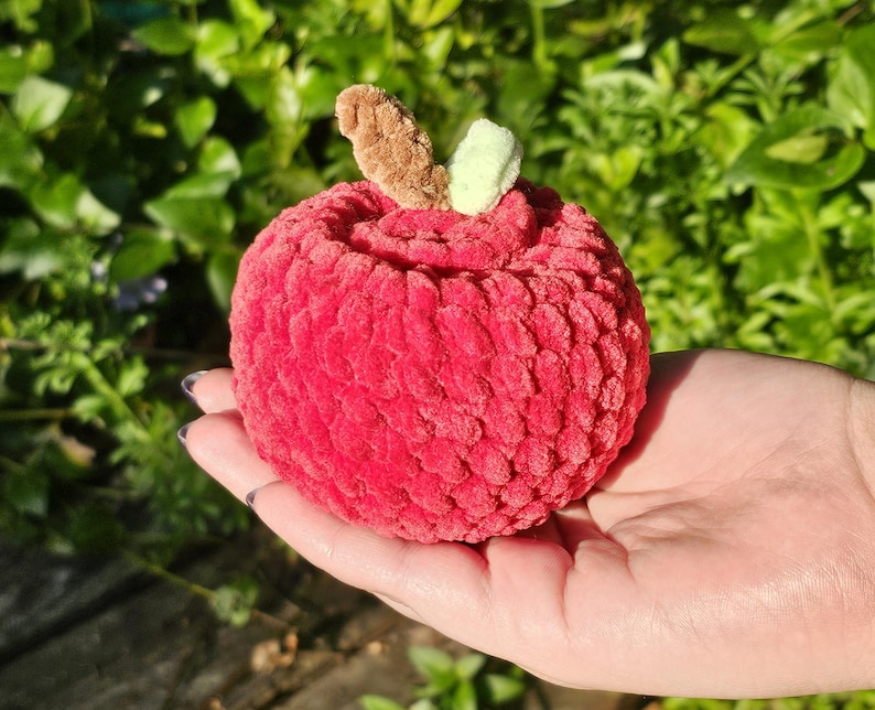 Crochet Apple Worm Plush Stuffed Animal Amigurumi Small Plushie - Etsy