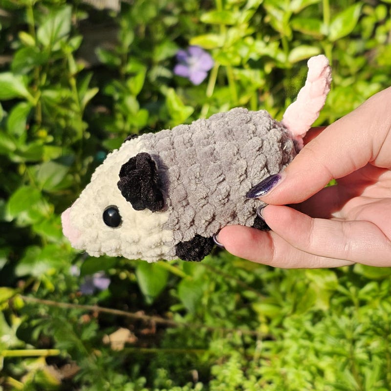 Handmade Crochet Baby Opossum Plushie - Etsy
