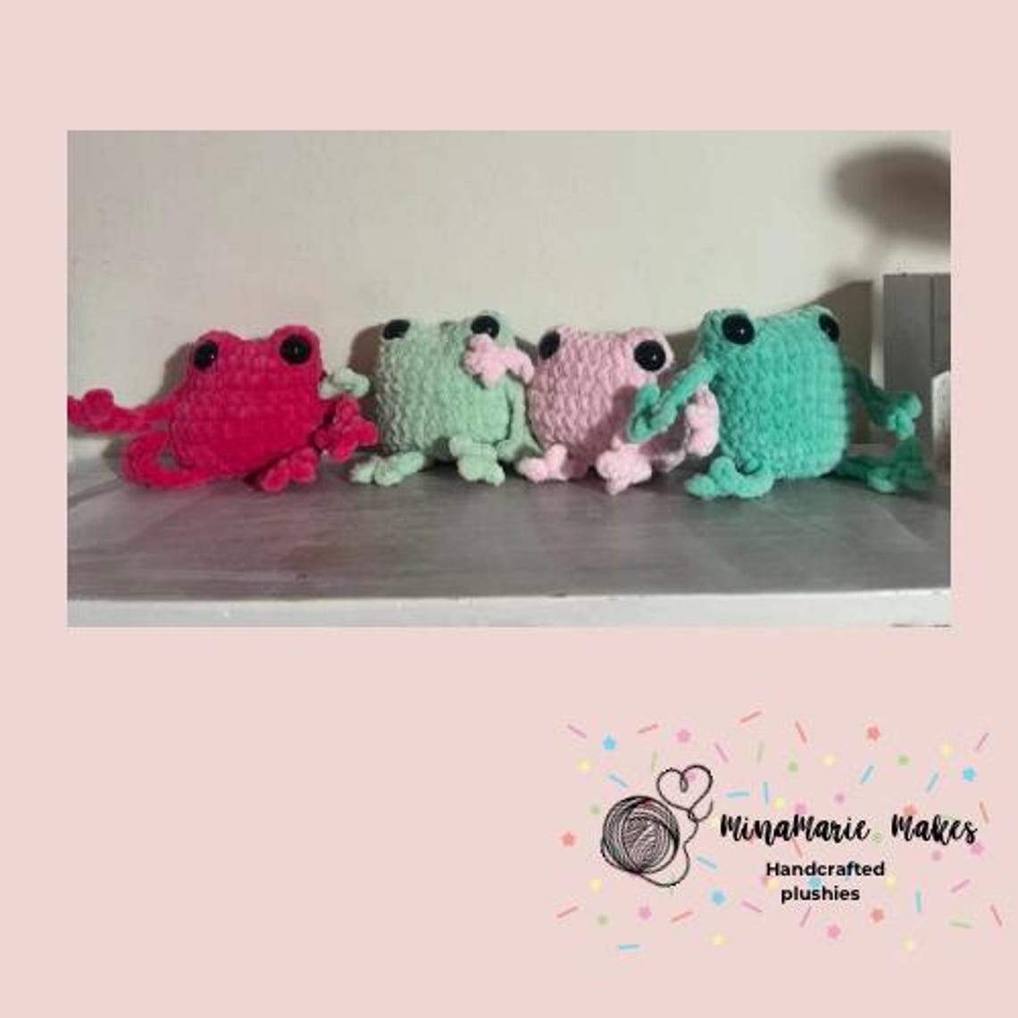 Crochet Booty Frog Plushie Handmade Stuffed Animal Toy - Etsy