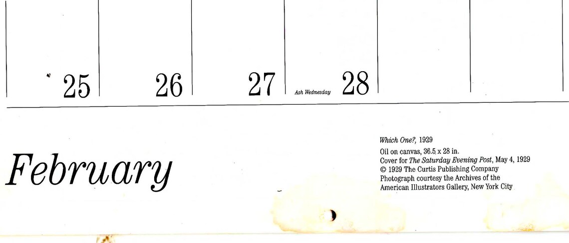 Norman Rockwell 2001 Calendar Vintage Norman Rockwell - Etsy