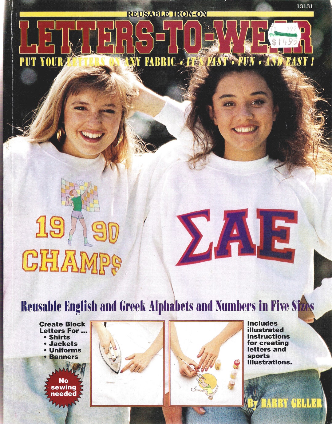 Letters to Wear Reusable Iron-on English and Greek Alphabets and ...