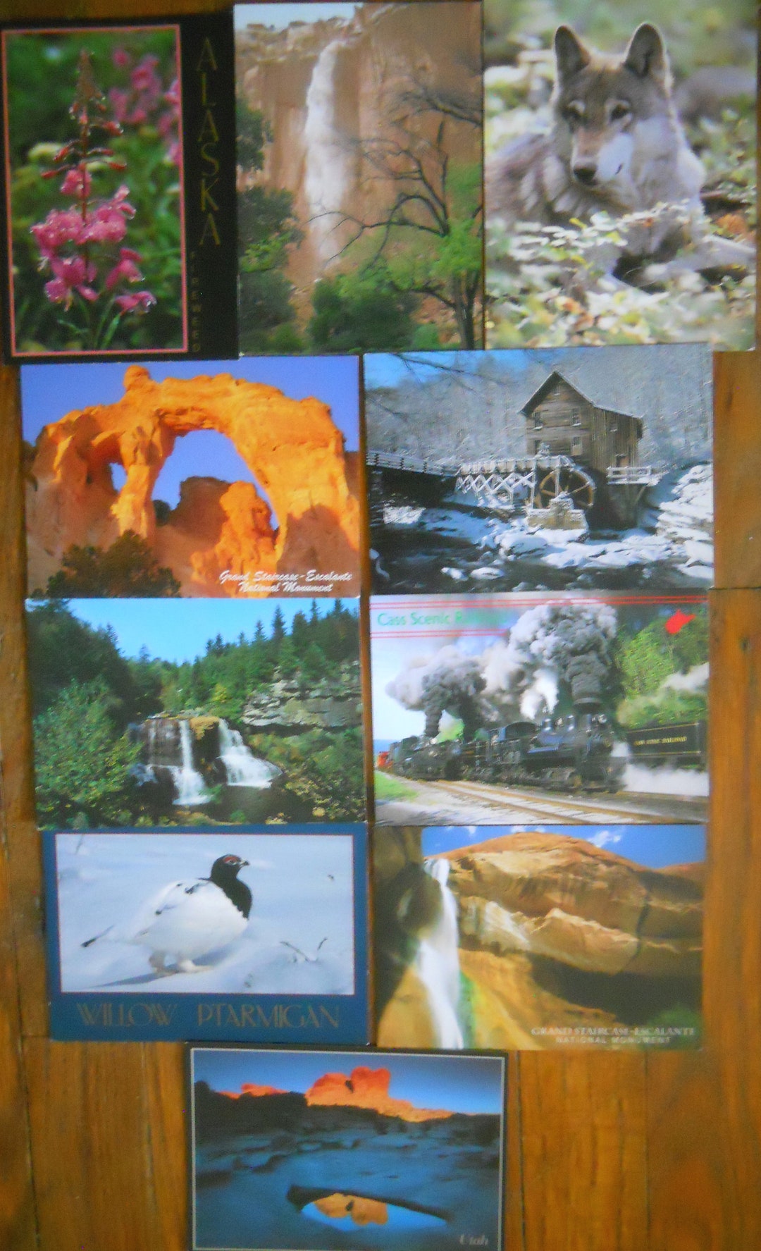 US National Parks Cards Vintage Postcards National Parks View ...