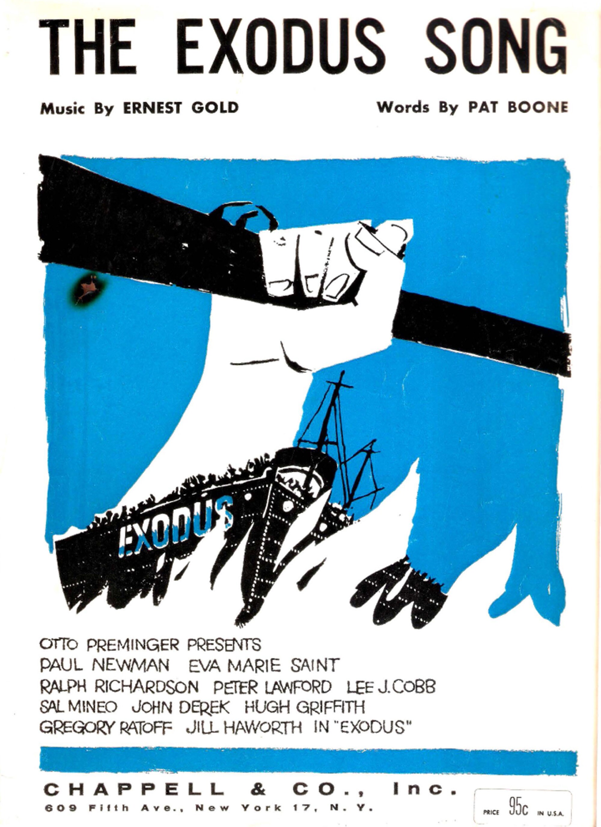 The Exodus Song From OTTO Preminger's 1961 EXODUS Film Production Music ...