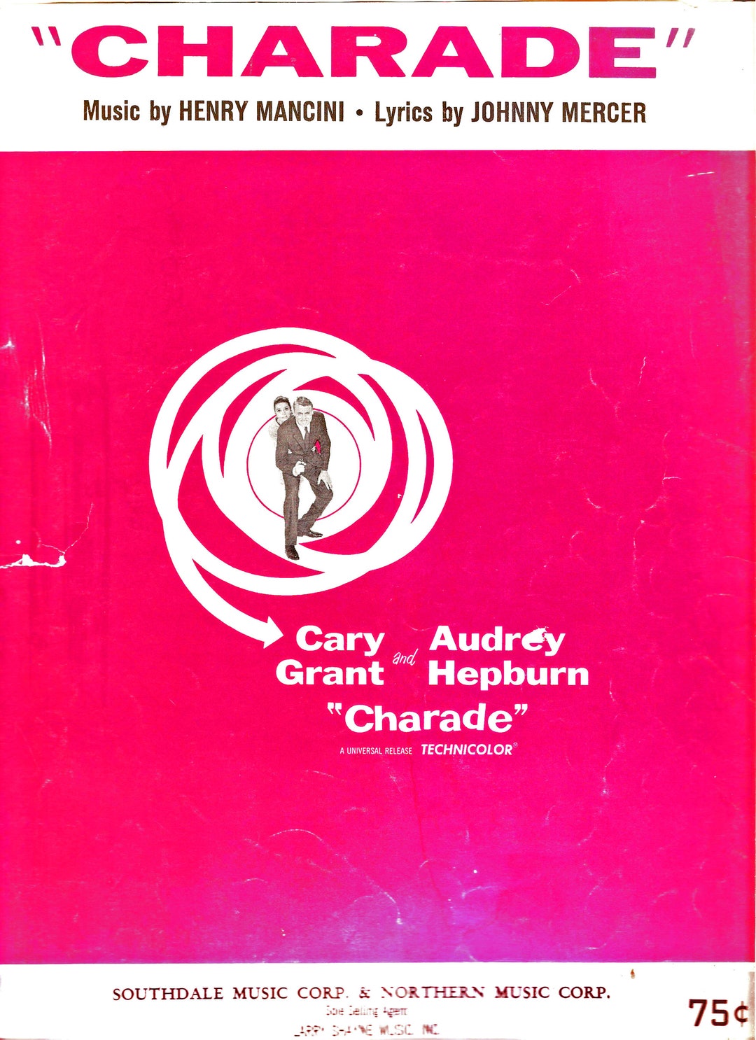 CHARADE Digital PDF Music Sheet Vintage 1963 Movie Cary Grant and ...