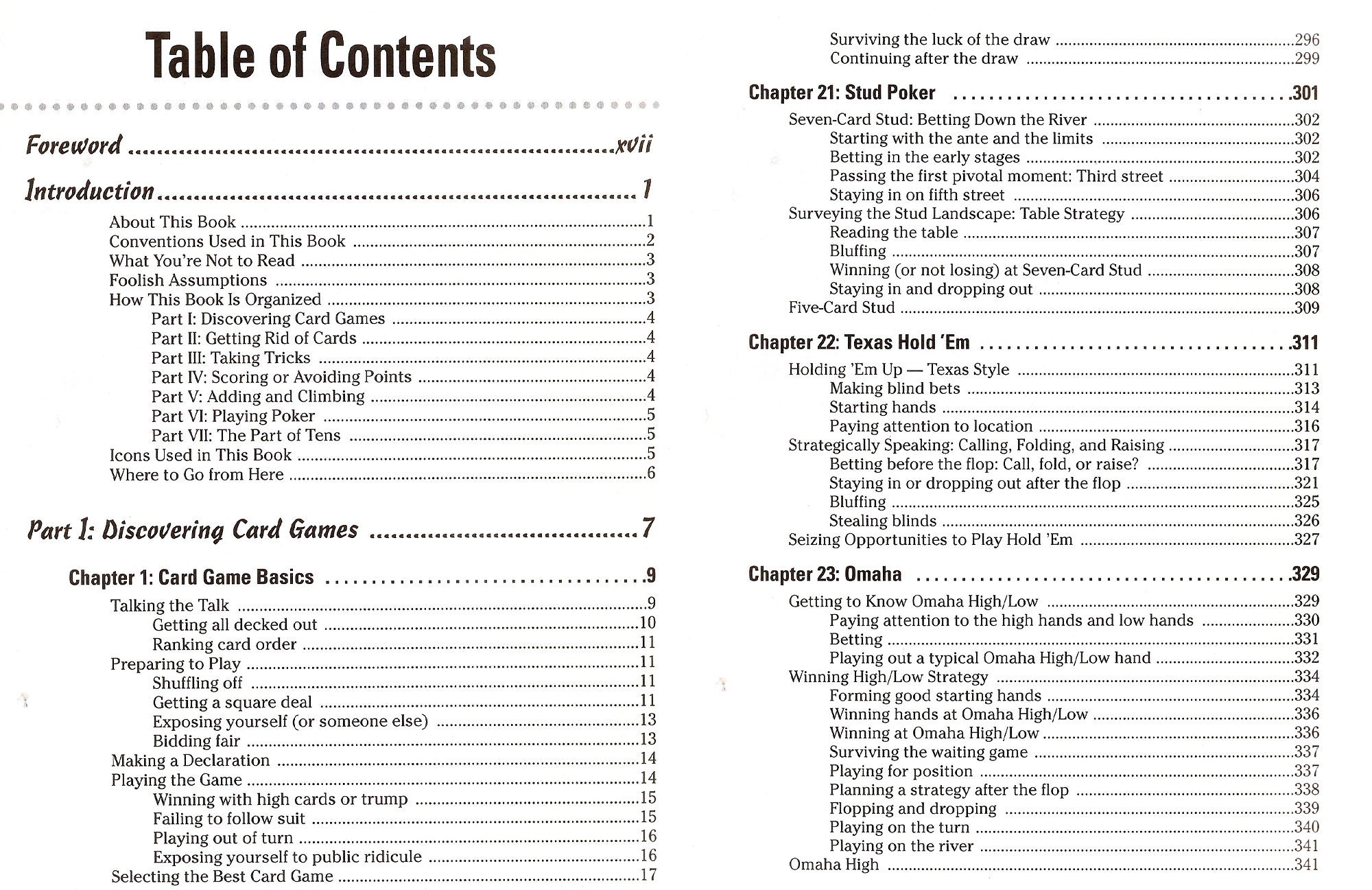 Card Games for DUMMIES 2nd Edition Rules and Strategies for - Etsy