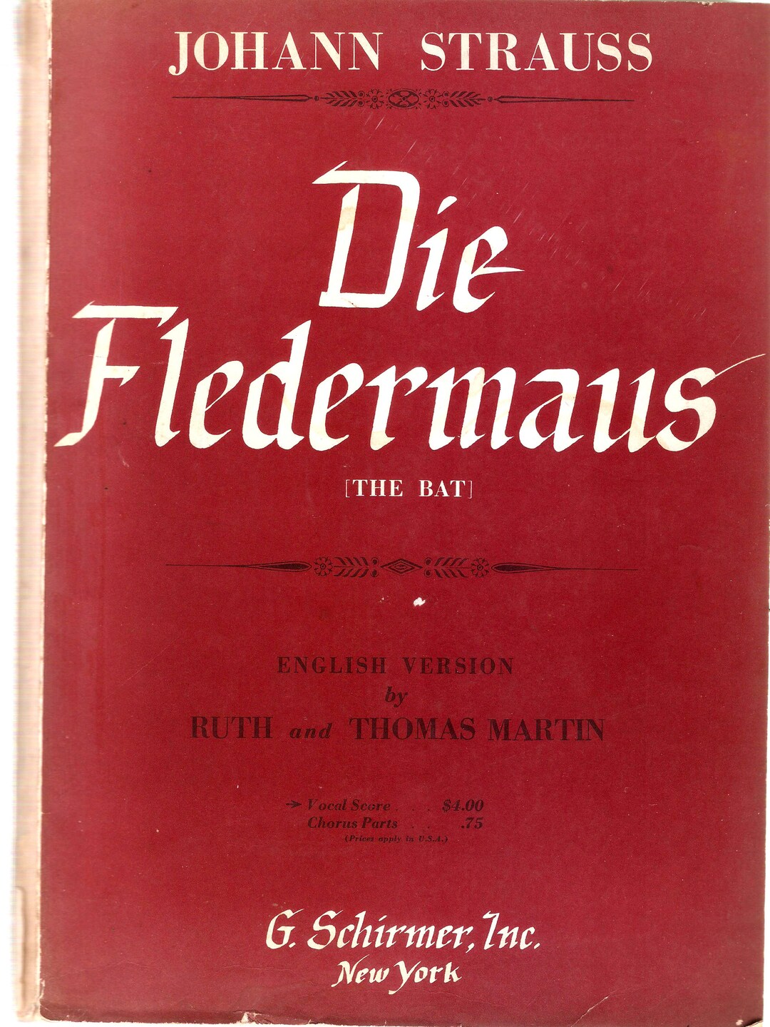 Johann Strauss Die Fledermaus-the BAT- Operetta- English Version ...