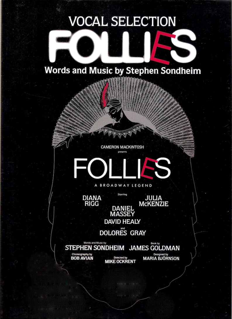 FOLLIES Vocal Selection Words and Music by Stephen Sondheim - Etsy