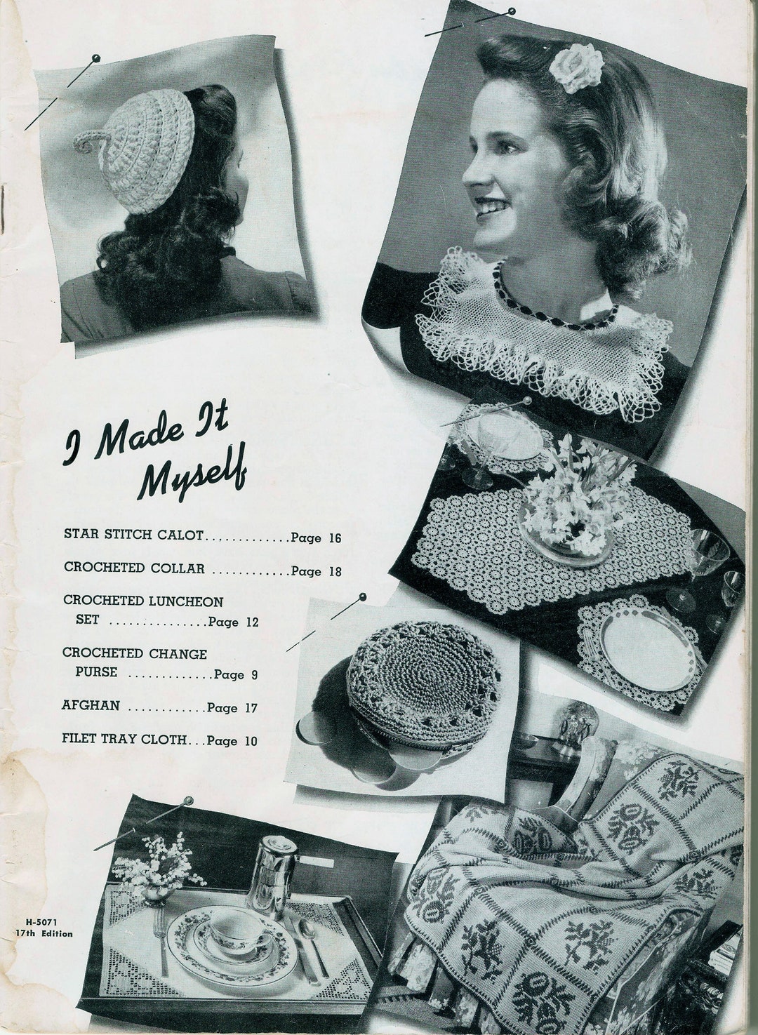 Handcraft Designs, I Made It Myself, Vintage Crochet, Knitting, Tatting ...