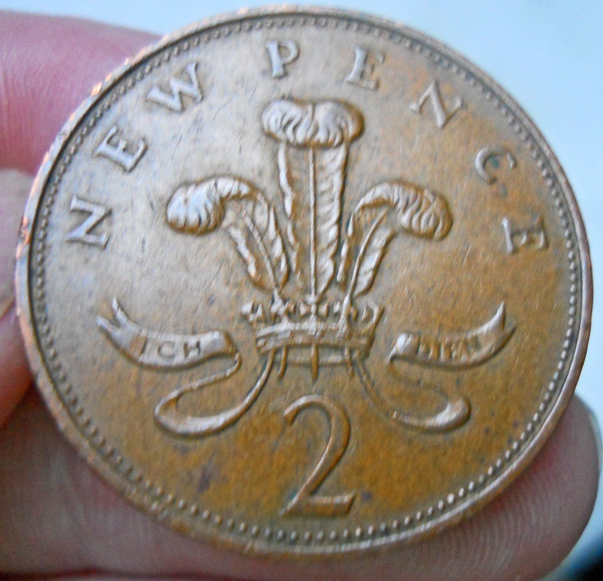 Elizabeth II 1971 New Pence 2 Coin, UK Coin - Etsy UK