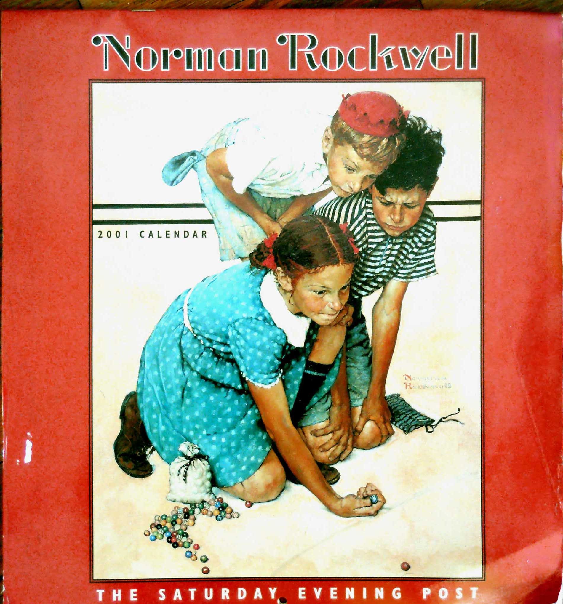 Norman Rockwell 2001 Calendar, Vintage Norman Rockwell Collectible, the ...