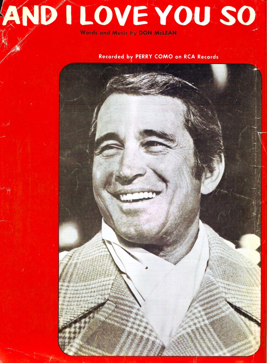 And I Love You so Song Perry Como Recorded Words and Music by Don ...