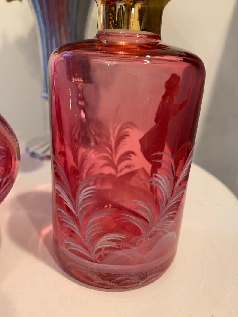 Antique Mary Gregory Cranberry Glass Your Choice Shaker | Etsy