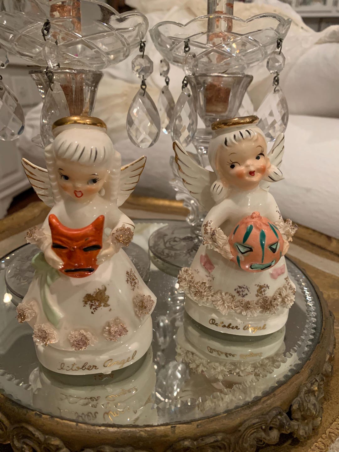 Vintage Angel Birth Month October Your Choice Halloween Angel Girls - Etsy