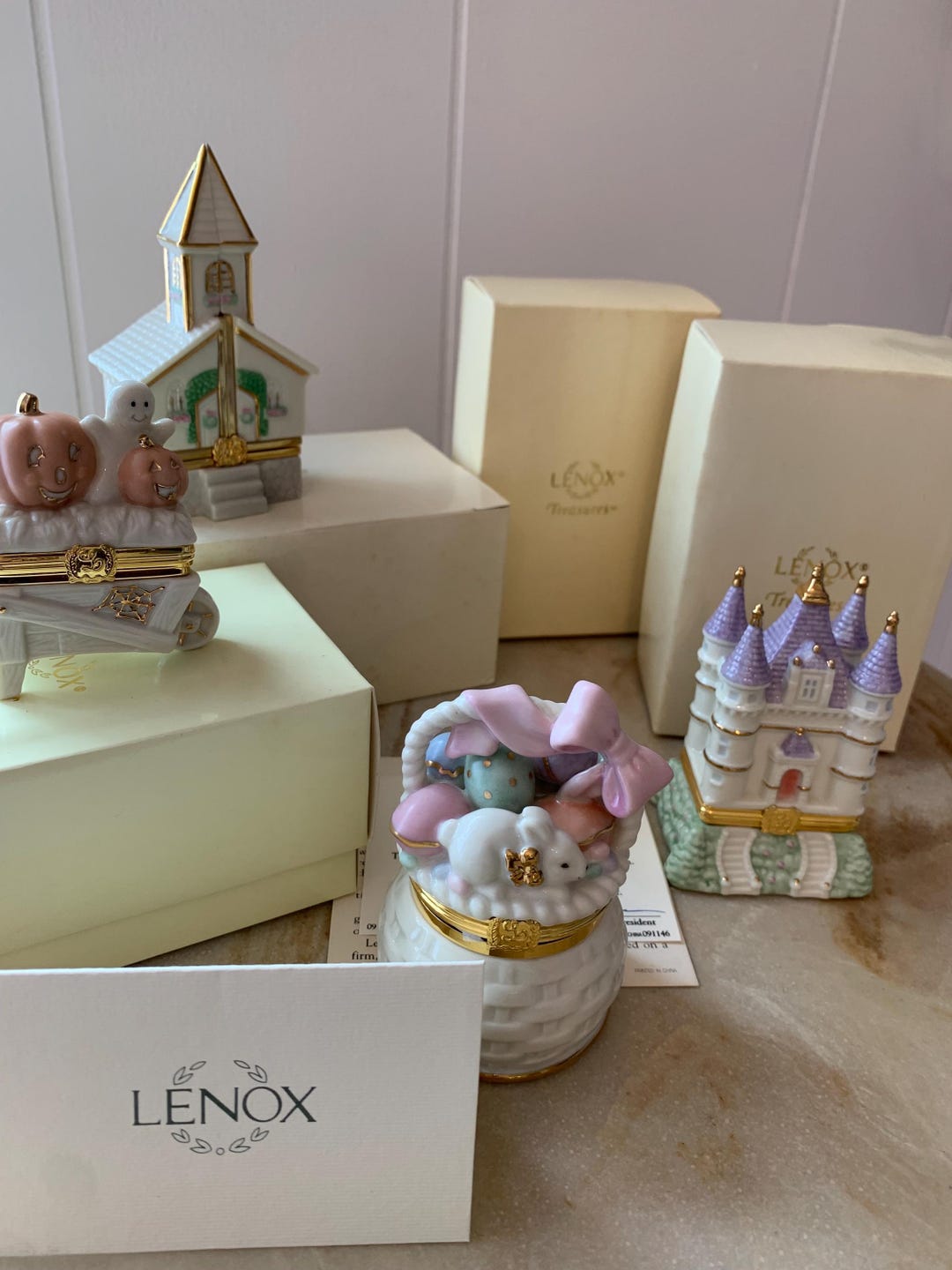 Lenox Treasures Trinkets With Lockets Your Choice Colectible Porcelain ...