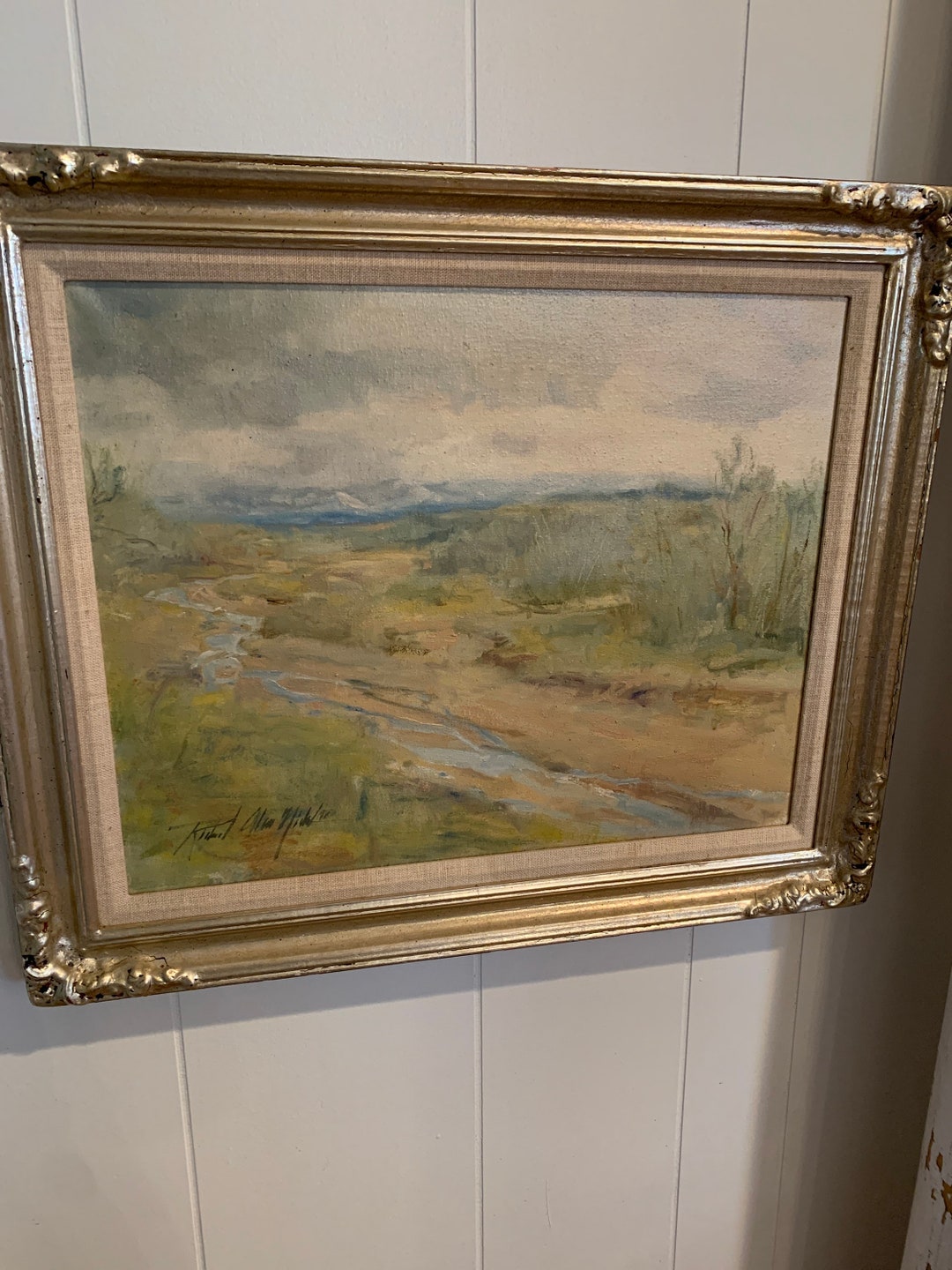 Richard Alan Nichols Original Landscape Painting Dried up River Bed - Etsy