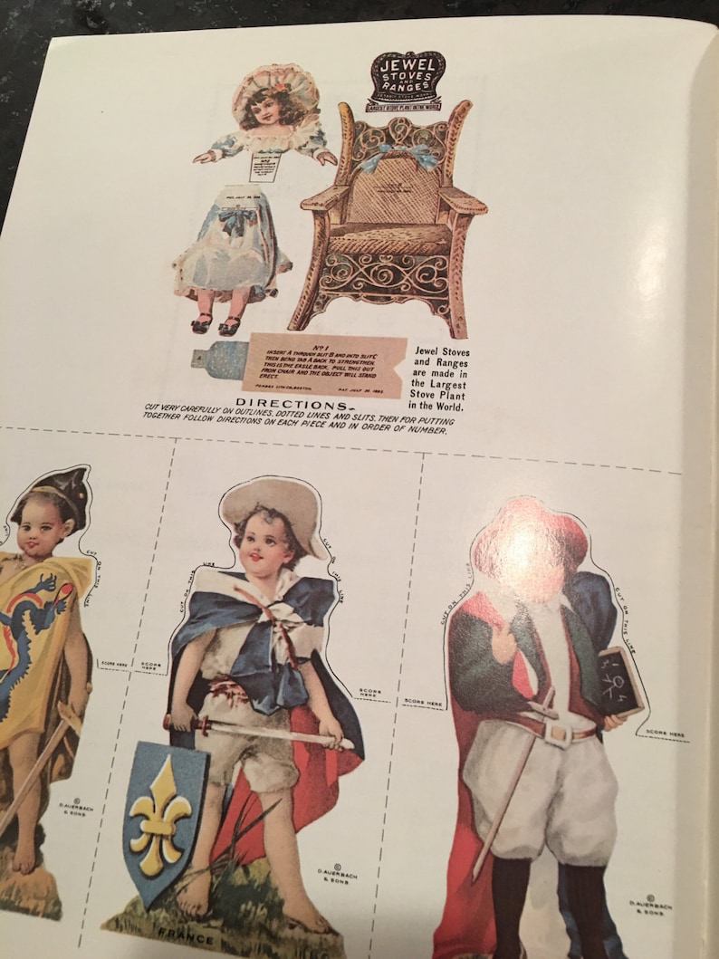 Antique Advertising Paper Dolls Book, Full Color Reproduction - Etsy