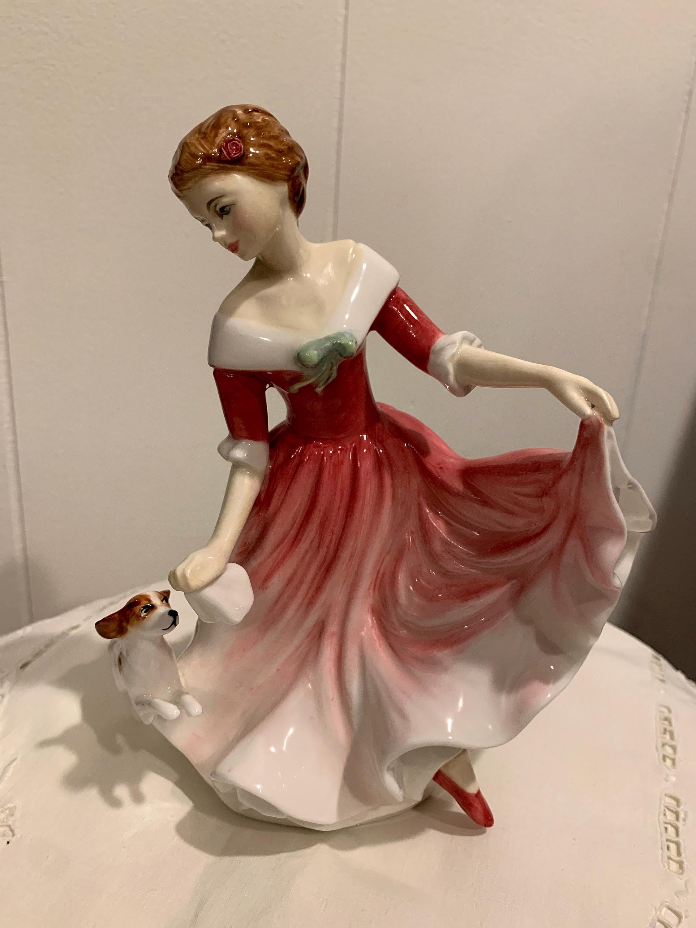 Royal Doulton Figurine, My Friend HN3011, Porcelain Lady and Dog - Etsy