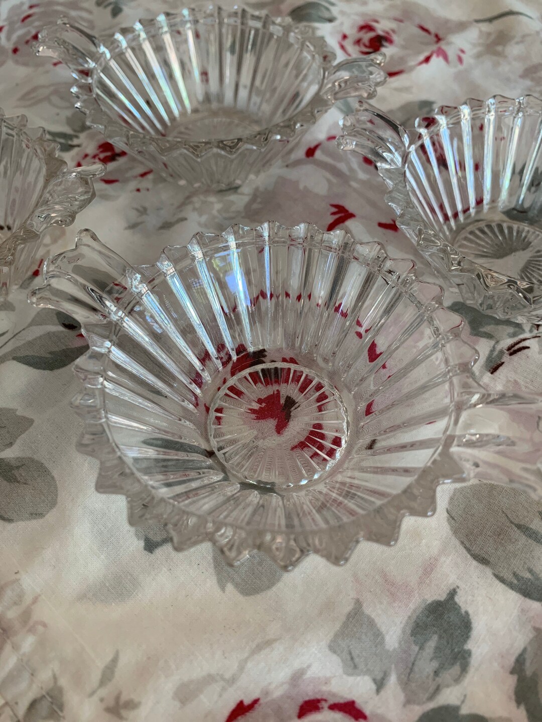 Heisey Glass Nut Cups Set of Four ~ Small Glass Bowls Ridgeleigh - Etsy