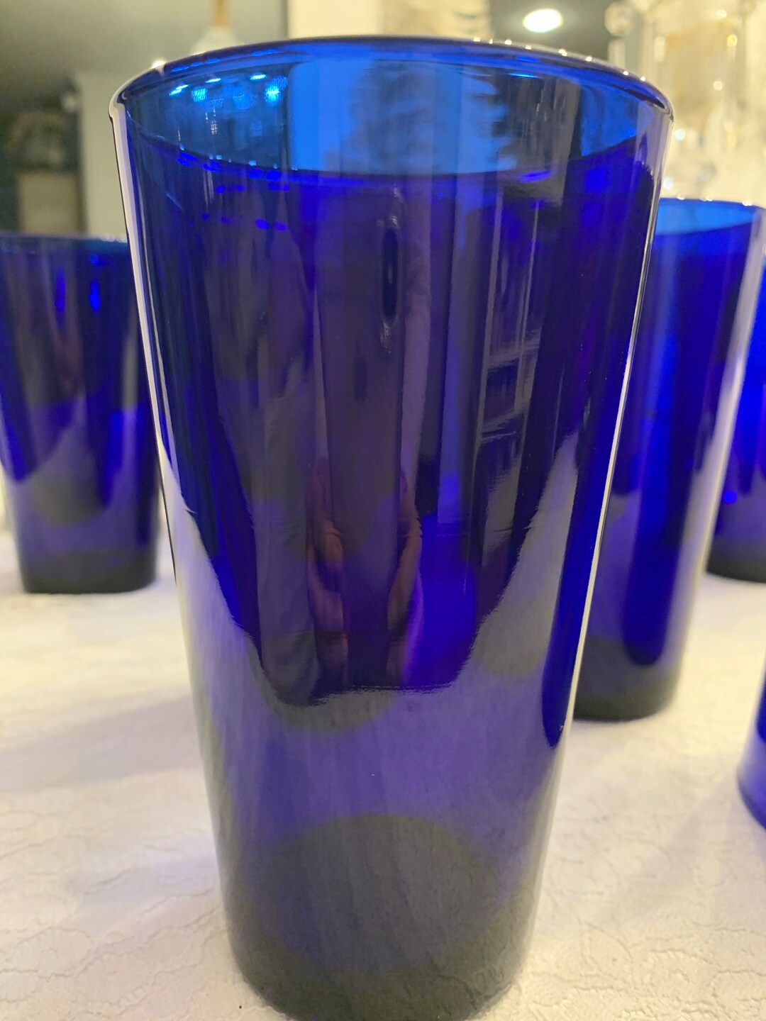 Vintage Cobalt Blue Libbey Glasses Set of Four - Etsy