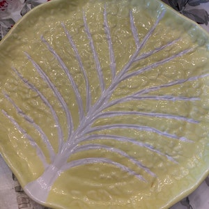 Secla Yellow Cabbage Majolica Dinnerware 50’s Portugal Dinnerware - Etsy