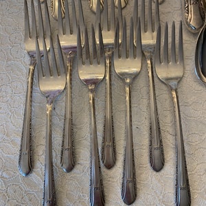 Rogers Silver Plate Silverware Regent I S Set Service for Eight - Etsy