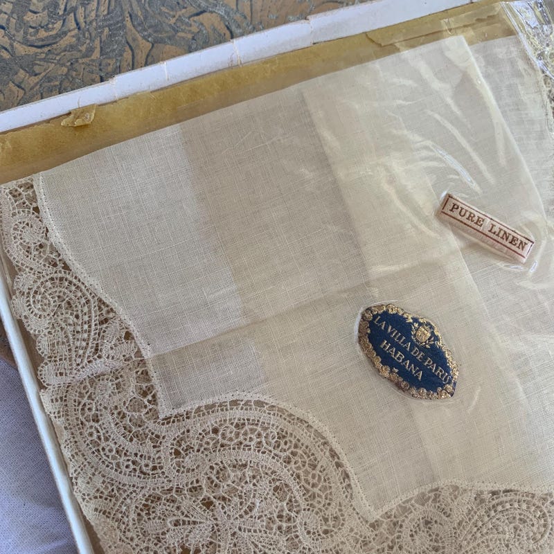 Antique Lace Handkerchief - Etsy