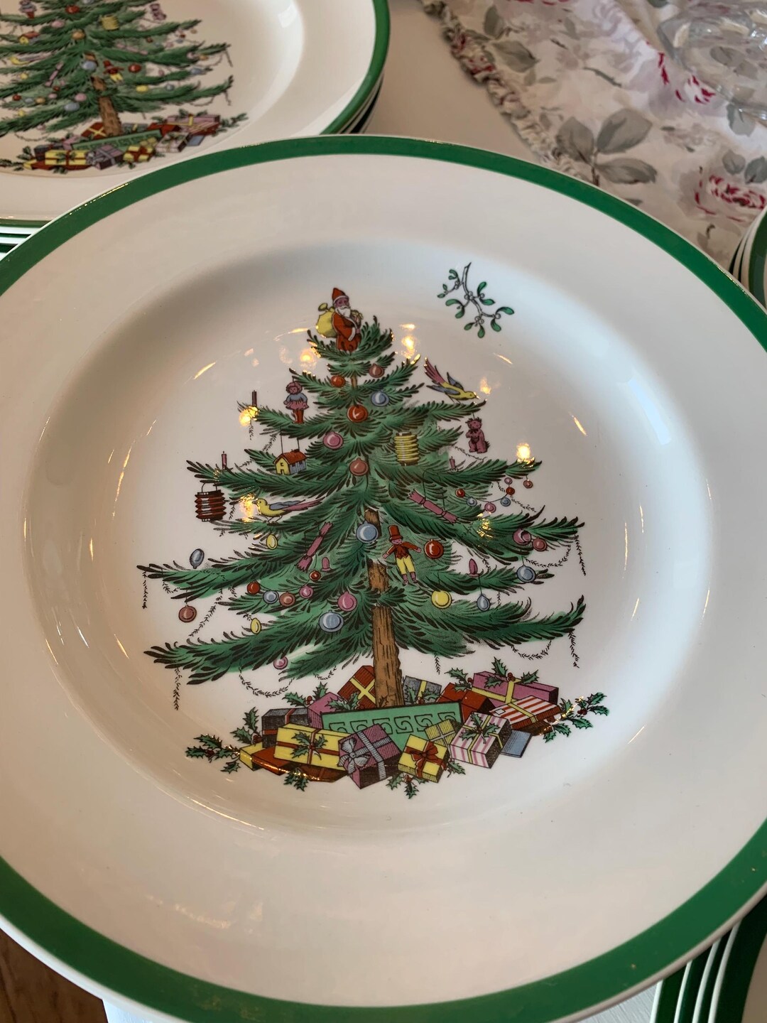 Vintage Spode Christmas Tree Plate Made in England Sold Individually - Etsy