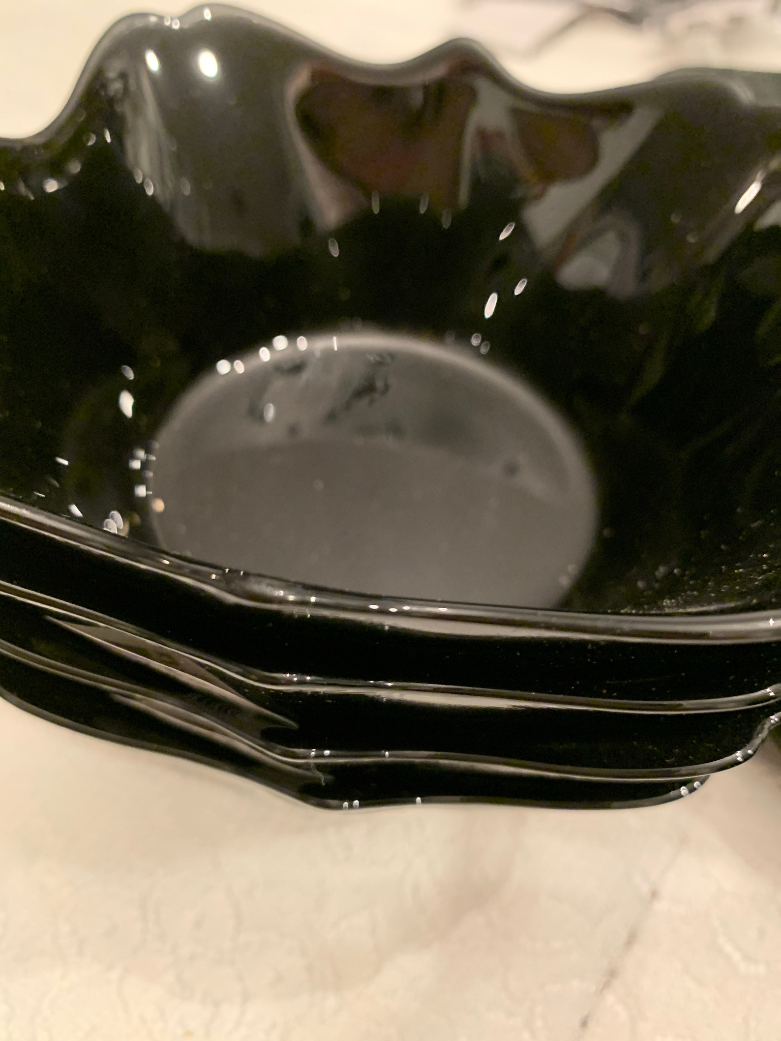 Luminarc Black Authentic Nior Made in France New Old Stock - Etsy