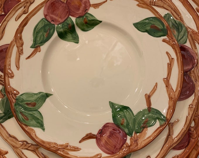 FRANCISCAN Ware Apple Pattern, 10 5/8" Dinner Plate, Vintage Hand ...