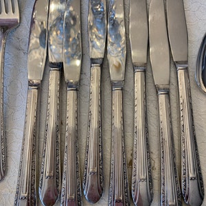 Rogers Silver Plate Silverware Regent I S Set Service for Eight - Etsy