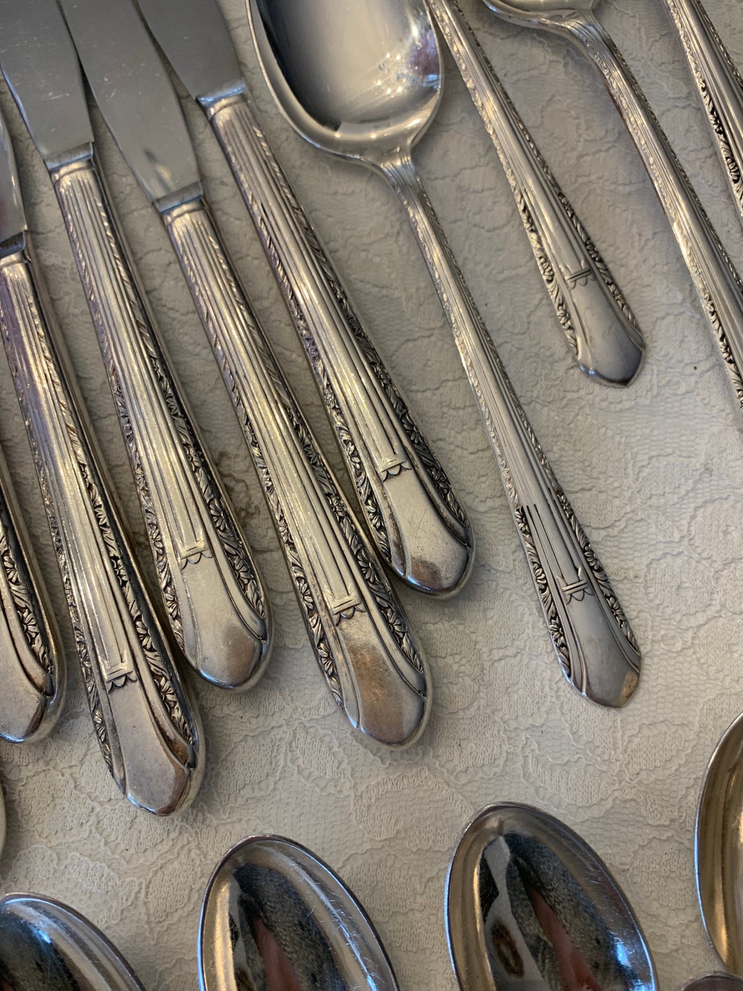 Rogers Silver Plate Silverware Regent I S Set Service for Eight - Etsy