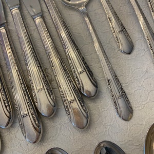 Rogers Silver Plate Silverware Regent I S Set Service for Eight - Etsy