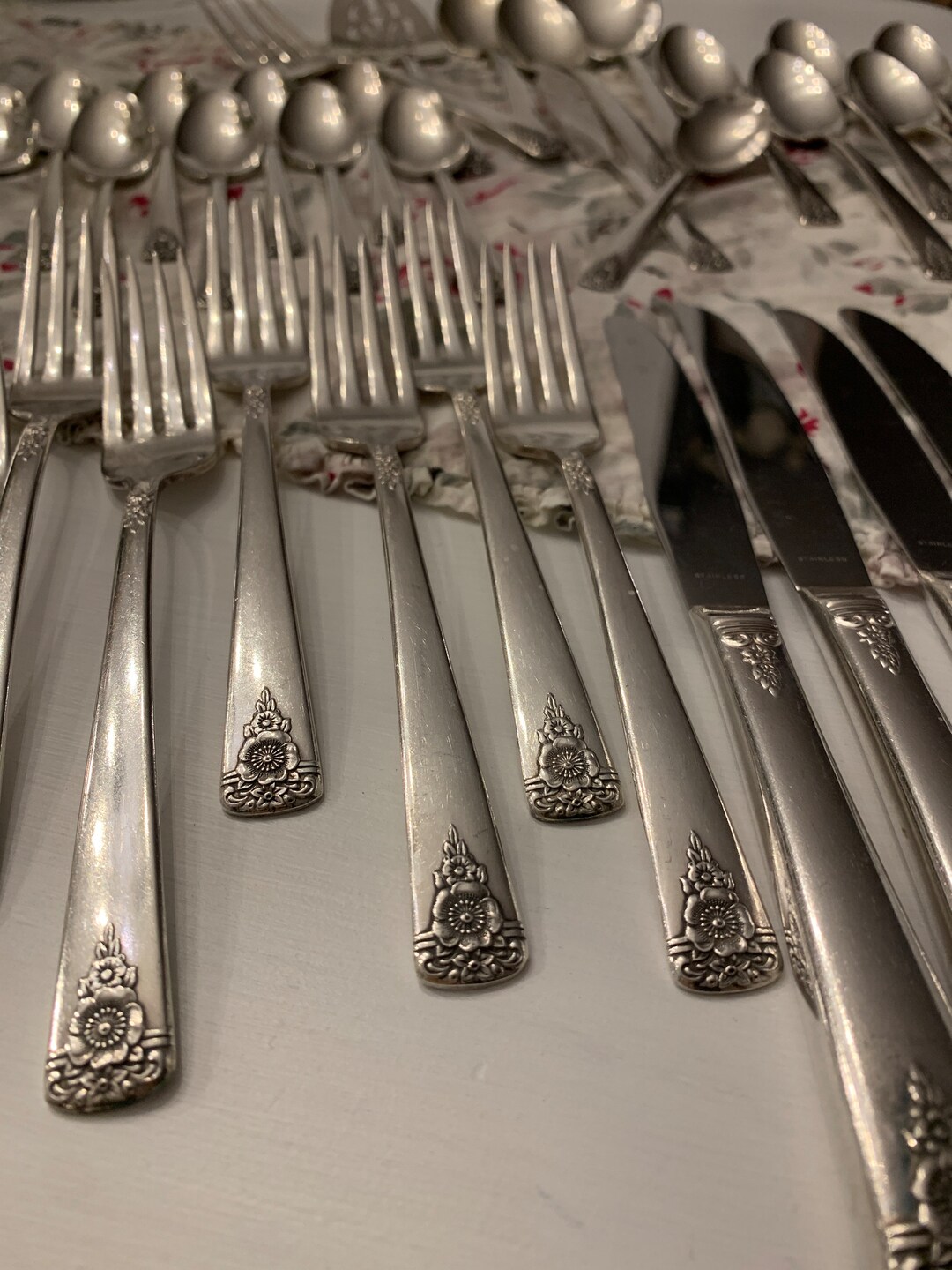 Vintage International Silver Spring Charm Silver-plated Silverware - Etsy